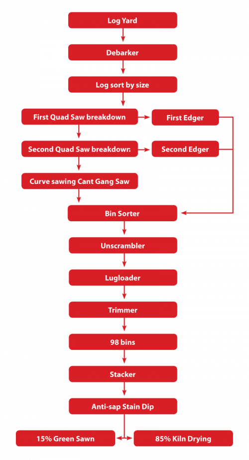 Red Stag Timber :: Sawmill Process